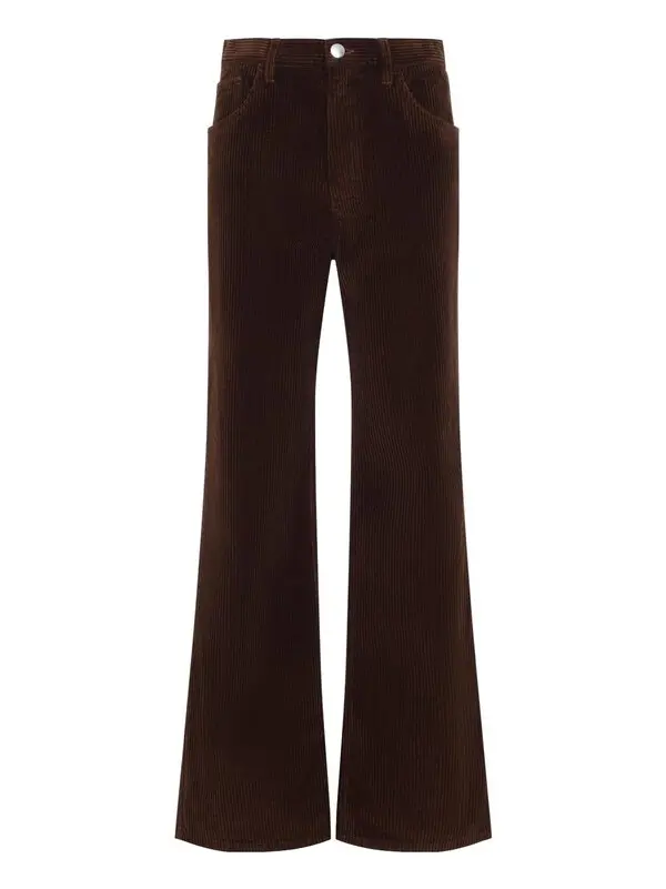 Marni Five Pocket Flared Leg Penats - Brown