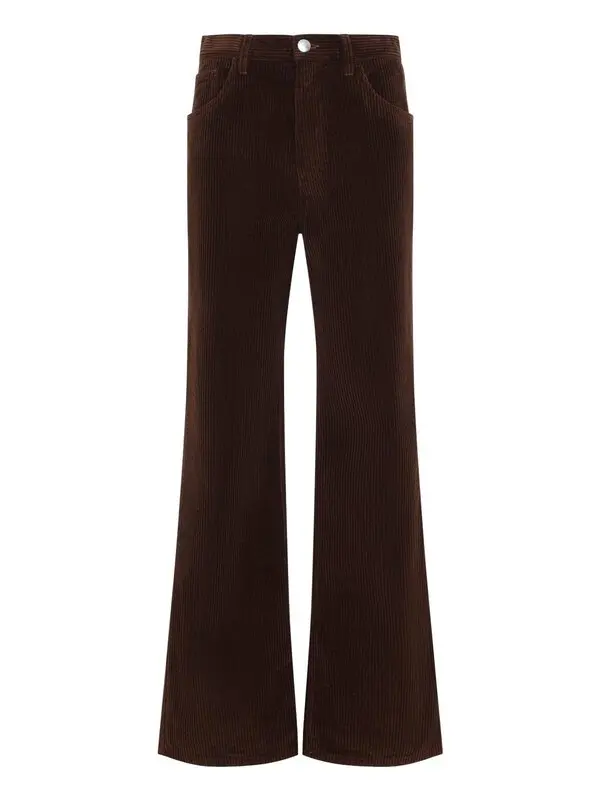 Marni Five Pocket Flared Leg Penats - Brown