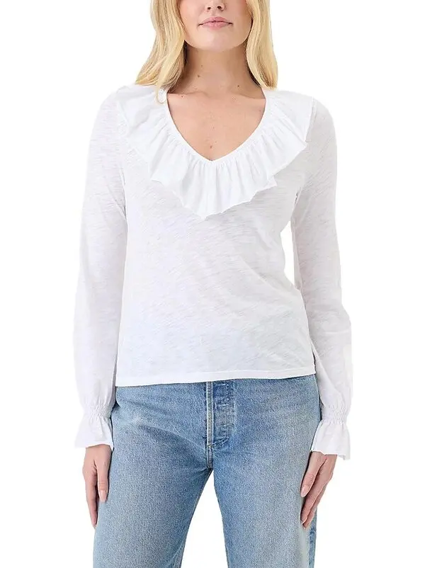 Goldie LeWinter Bella Ruffle Top - White