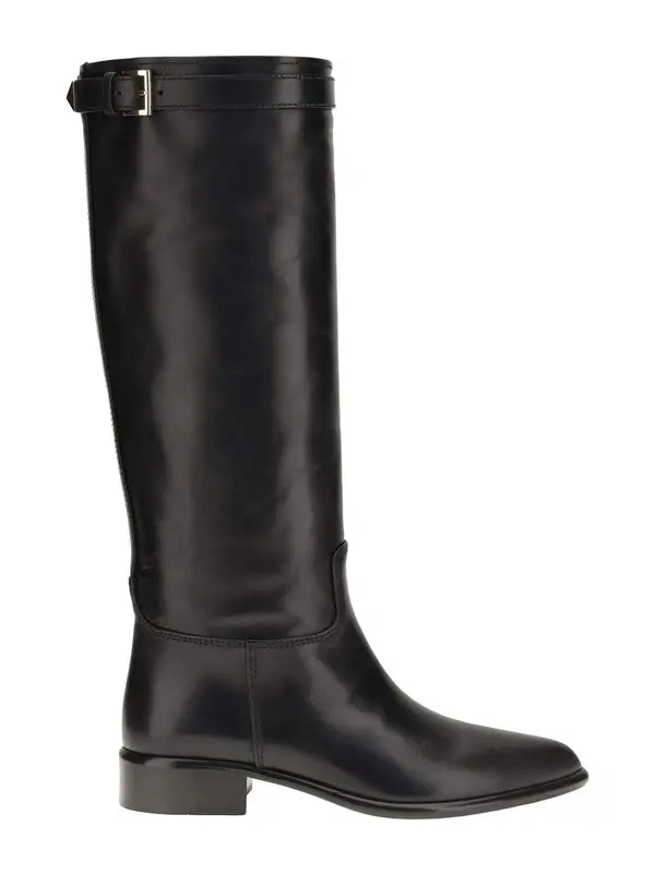 Prada High Leather Boots - Black