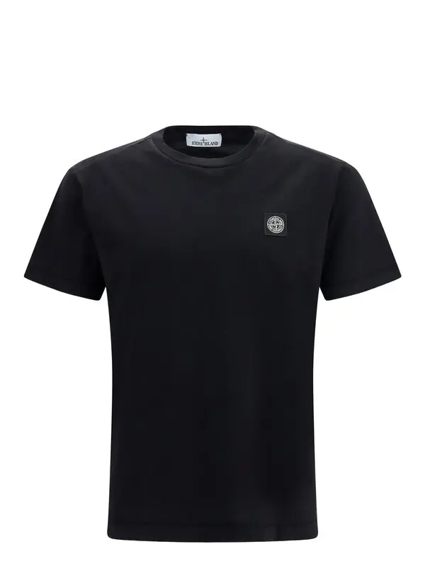 Stone Island Logo Patch T-shirt - Black