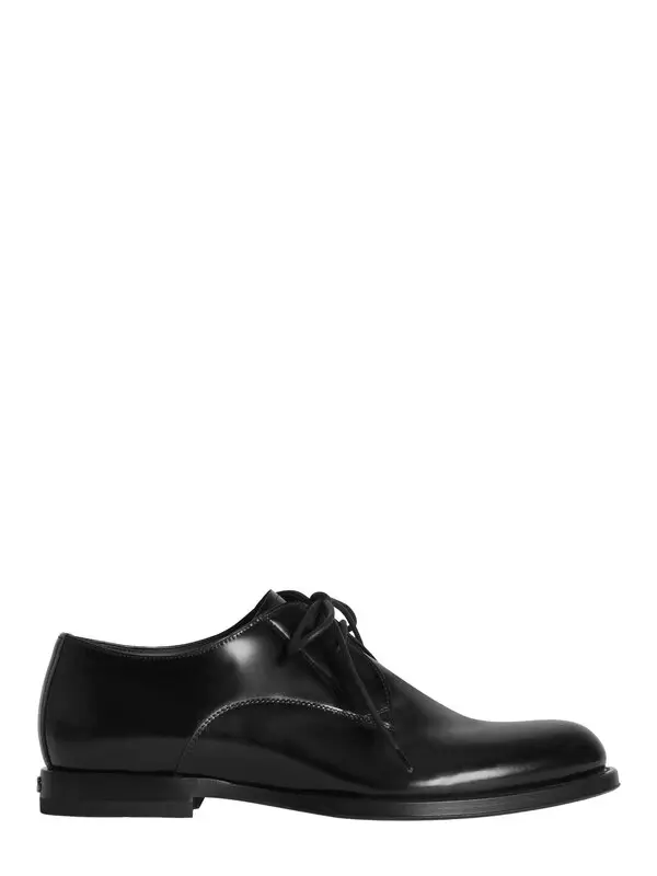 Dolce & Gabbana Calfskin Lace-up Shoes - Black