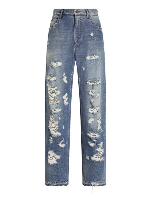 Dolce & Gabbana Denim Trousers - Multicolor