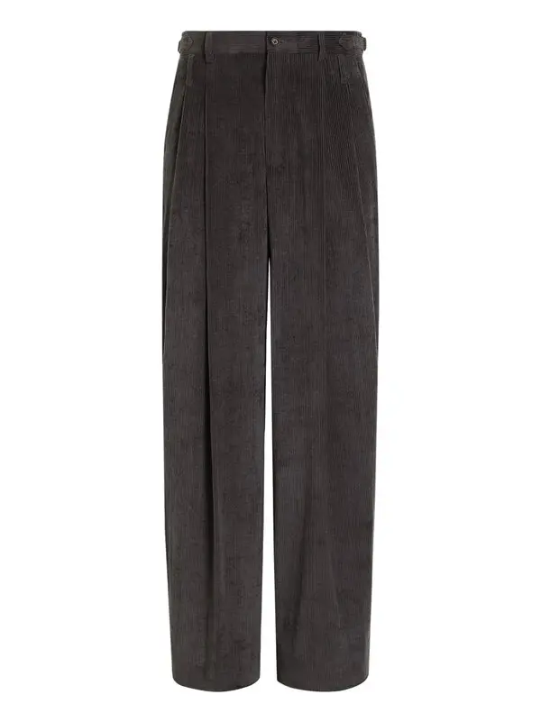 Dolce & Gabbana Velvet Trousers - Grey