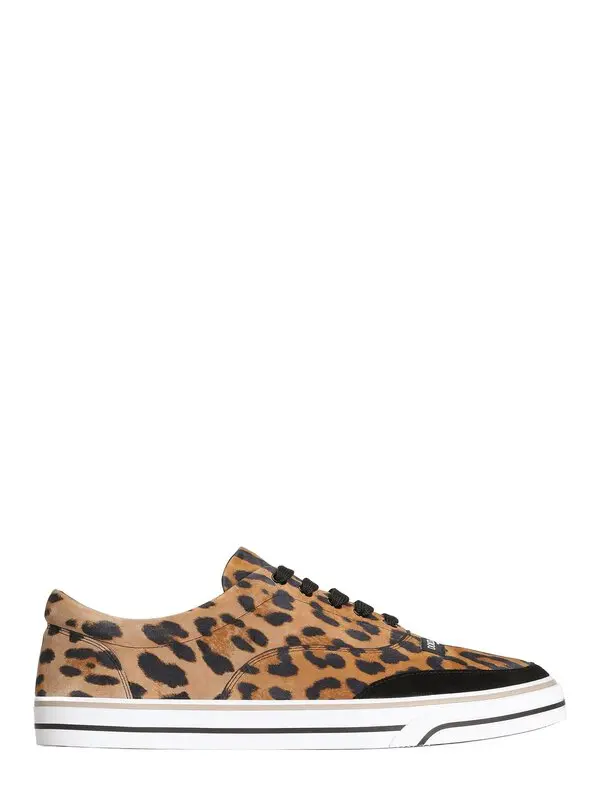 Dolce & Gabbana Dg Sailing Sneakers In Leo- Calfskin - Print
