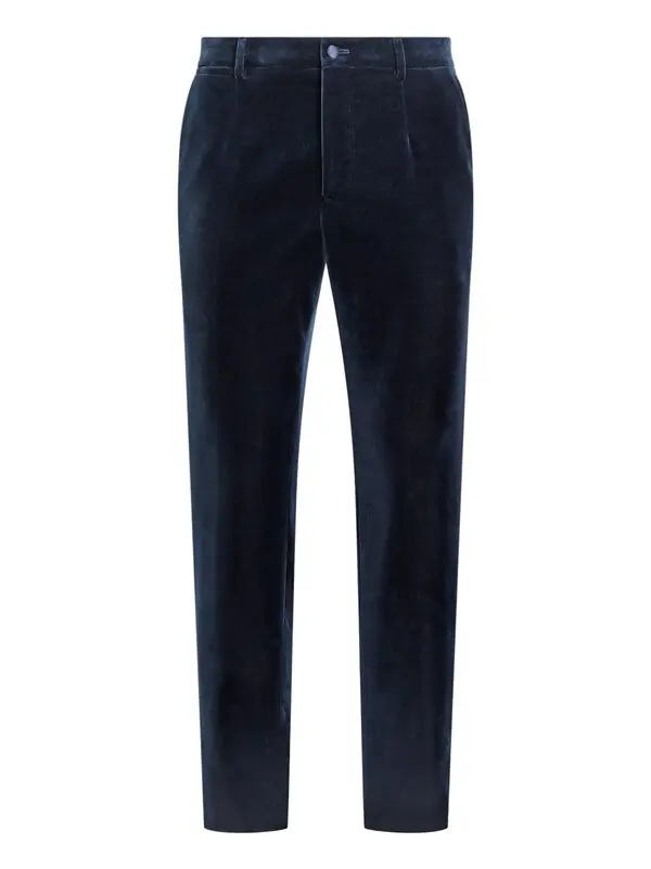 Dolce & Gabbana Velvet Trousers - Blue