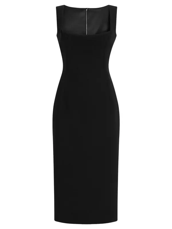 Dolce & Gabbana Double Wool Crêpe Dress - Black