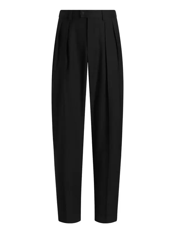 Dolce & Gabbana Wool Gabardine Trousers - Brown