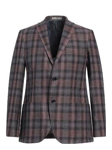 CC COLLECTION CORNELIANI Blazer Brick Size Linen, Cotton - Red