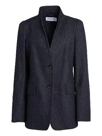 Max Mara Sfilata Blazer Size Cotton - Blue