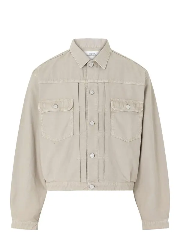 Visvim 101xx Embroidered Garment-dyed Corduroy Jacket - Beige