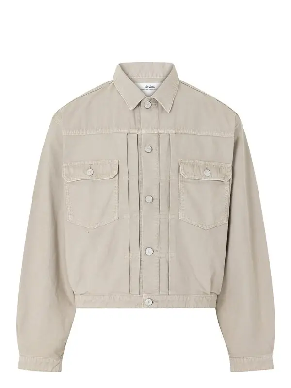 Visvim 101xx Embroidered Garment-dyed Corduroy Jacket - Neutrals