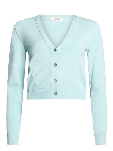KONTATTO Cardigan Turquoise Size Viscose, Acrylic, Elastane - Blue