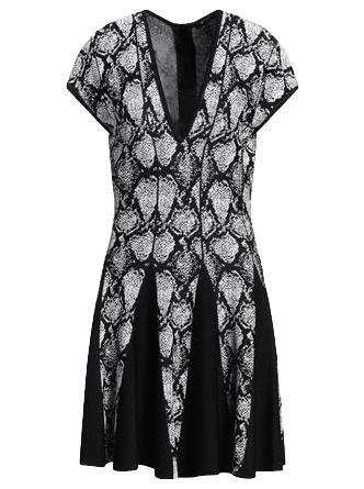 Balmain Mini Dress Size Viscose, Elastane - Black