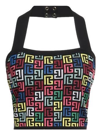 Balmain Top Size Viscose, Polyester, Polyamide - Black