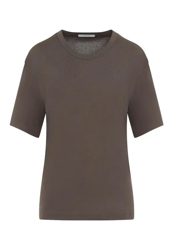 LEMAIRE Ribbed T-shirt - Gray