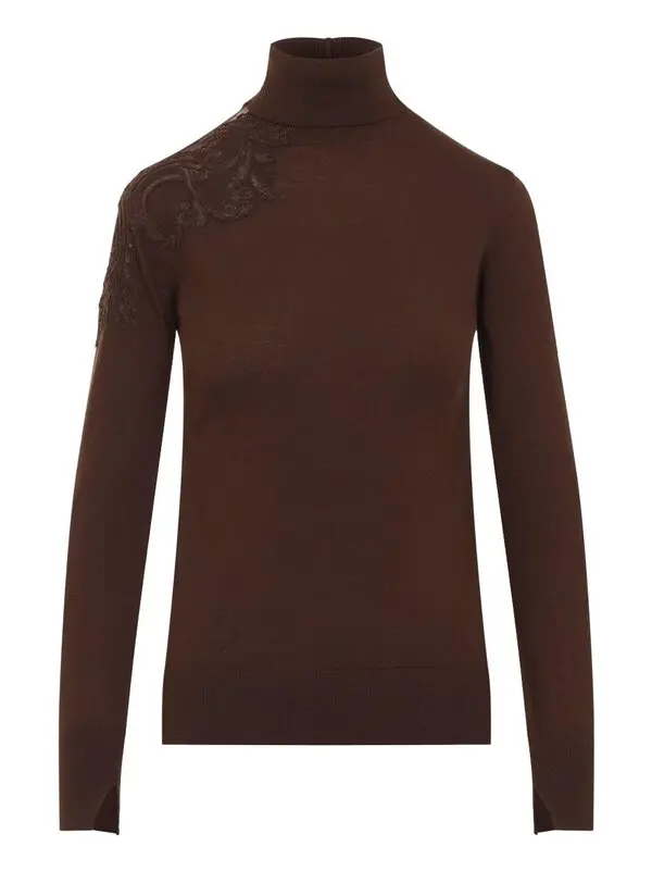 ERMANO SCERVINO Turtleneck - Brown