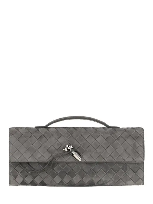 Bottega Veneta Andiamo Clutch - Gray