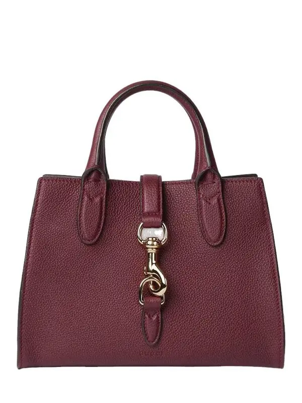 Gucci Small Tote Bag With Hook Closure - Red