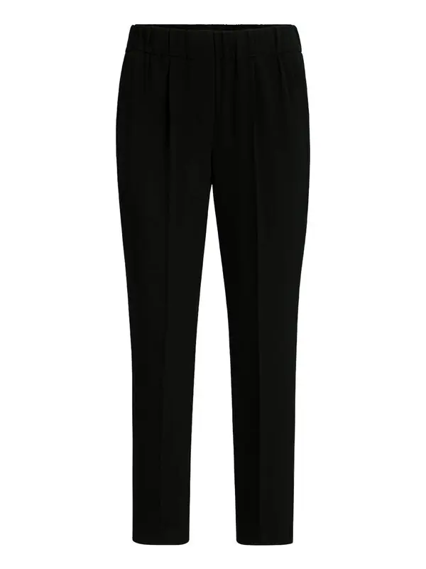 Brunello Cucinelli Crepe Cady Slim Trousers - Black