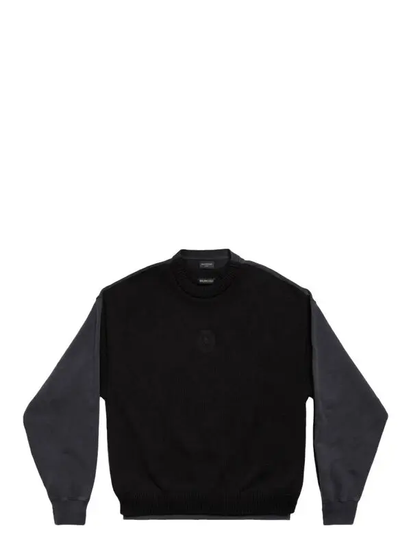 Balenciaga Political Campaign Hybrid Sweater - Black