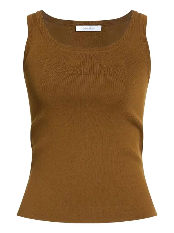 Max Mara Plain Colour Top - Brown
