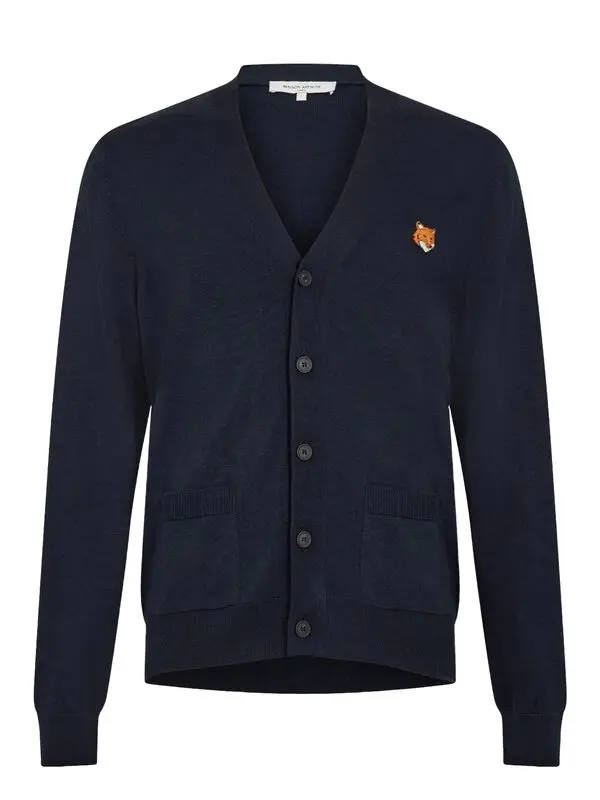 Maison Kitsuné Vneck Knit Cardigan - No