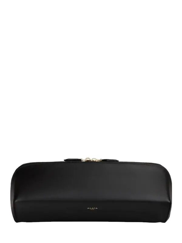 Alaïa Delta Clutch In Box Calfskin - Black