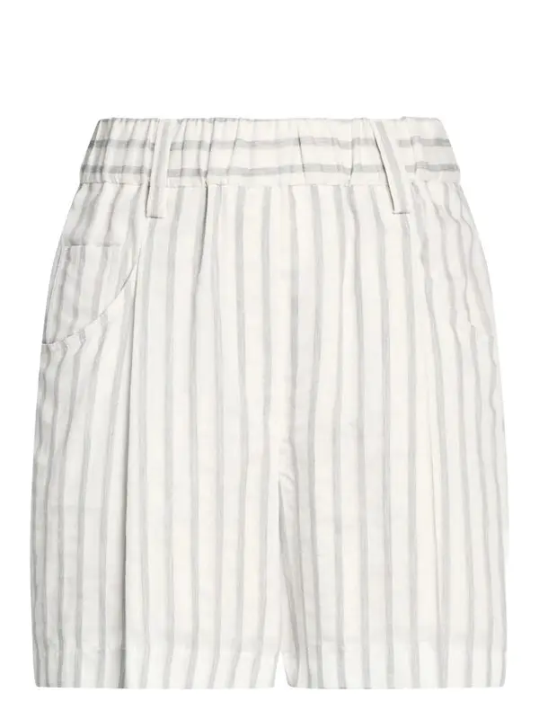 Brunello Cucinelli Striped Shorts - Grey