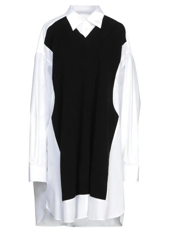 MAISON MARGIELA Color-block Knit Dress - Black