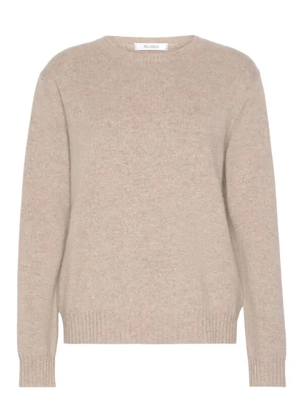 Max Mara Lume Crewneck Knitted Jumper - Sand-colored