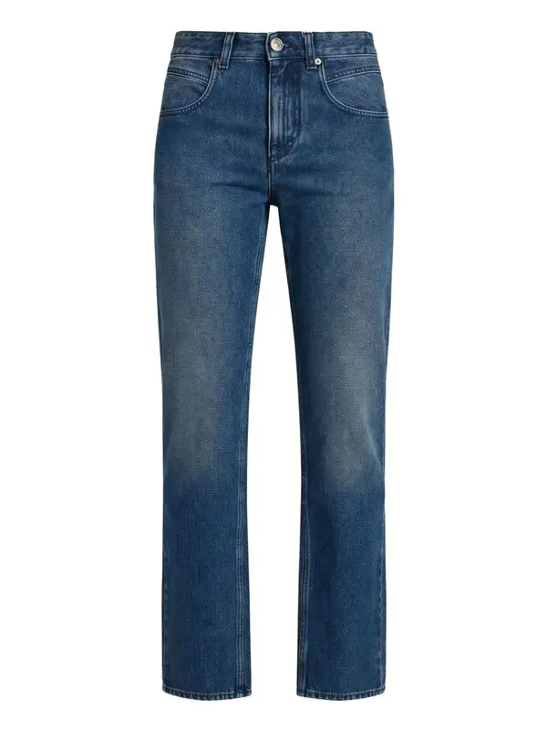Isabel Marant Étoile Mid-rise Straight-leg Denim Jeans - Blue