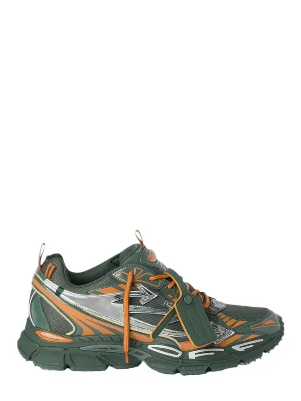 Off-White Panelled Lace-up Sneakers - Green