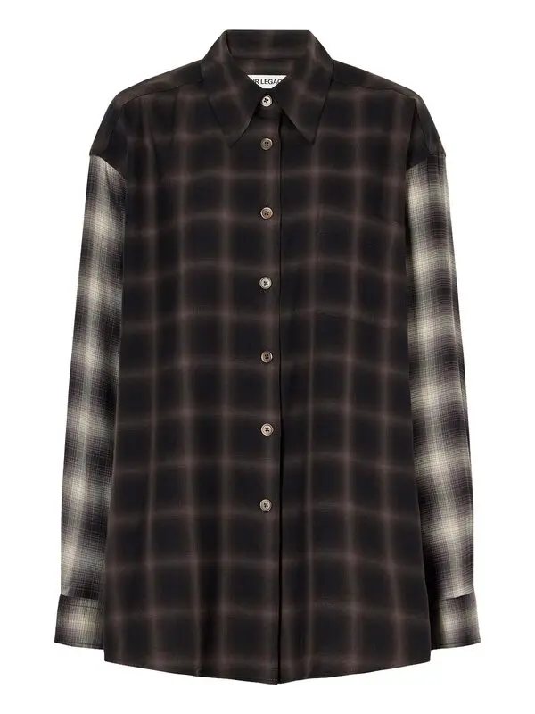 Our Legacy Favourite Checked Tencel™ Lyocell Shirt - Brown