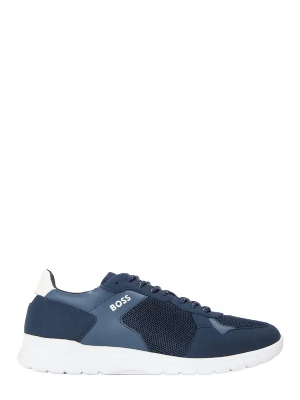 Hugo Boss Spliced Lowtop Casual Trainers - Blue