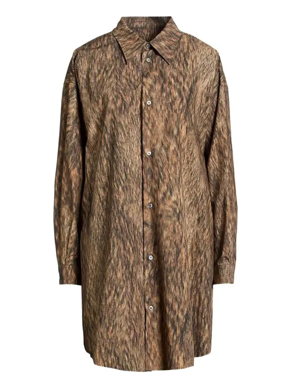 MAISON MARGIELA Colorful Shirt Dress - Sand