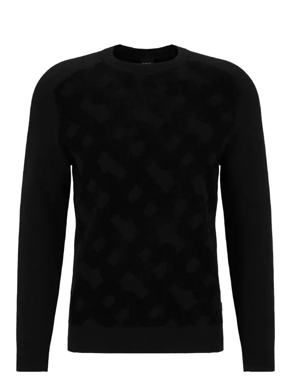Hugo Boss Simple Knitted Sweater - Black