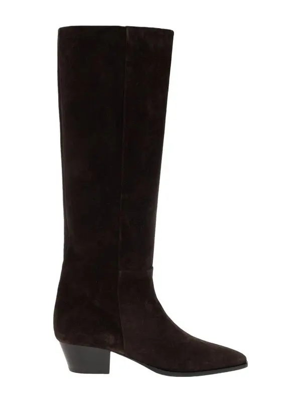 AeydĒ Medea Block Heel Knee-high Boots - Brown