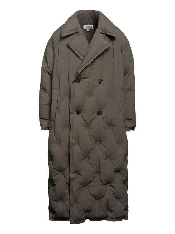 MAISON MARGIELA Solid-color Long-sleeve Coat - Green