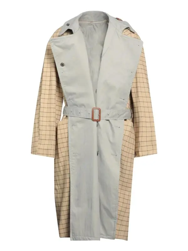 MAISON MARGIELA Plaid Trench Coat - Sand