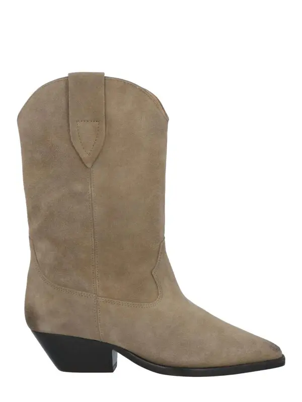 Isabel Marant Étoile Suede Cowboy Boots - Sand-colored