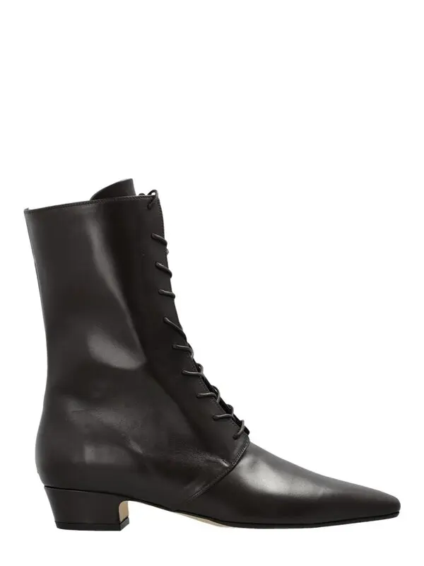 AeydĒ Elva Lace-up Ankle Boots - Brown