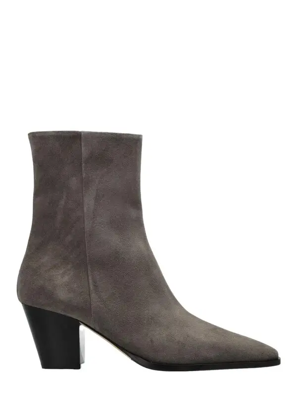 AeydĒ Hedvig Pointed-heel Ankle Boots - Grey