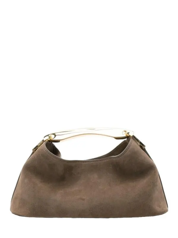 ELLEME PARIS Mini Boomerang Suede Taupe - No