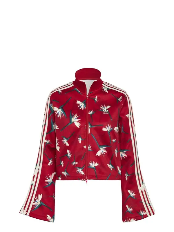 ADIDAS ORIGINALS Cropped Track Jacket - Red