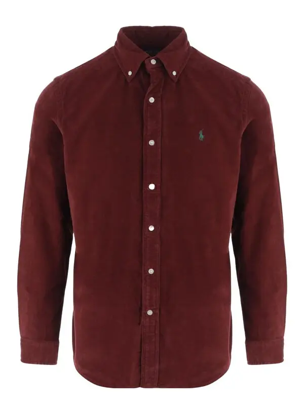 Polo Ralph Lauren Ribbed Velvet Shirt - Red