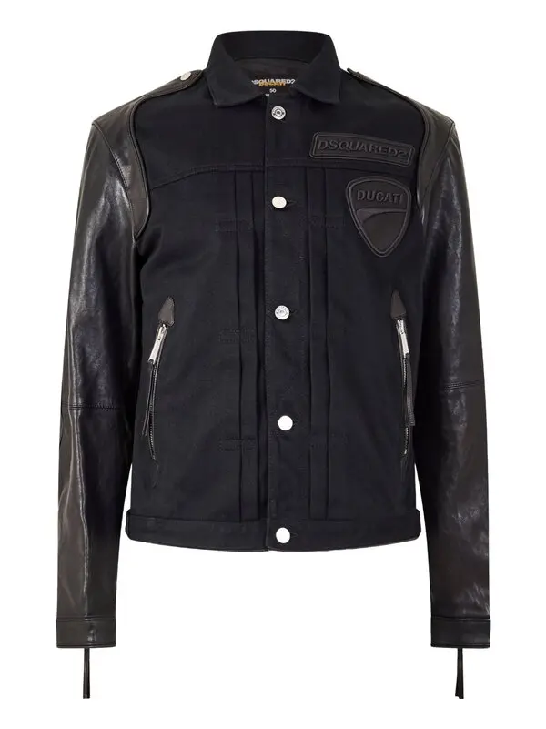 Dsquared2 Mixedmedia Jacket - Black
