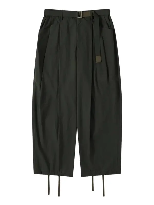 Sacai Logo Casual Pants - Black