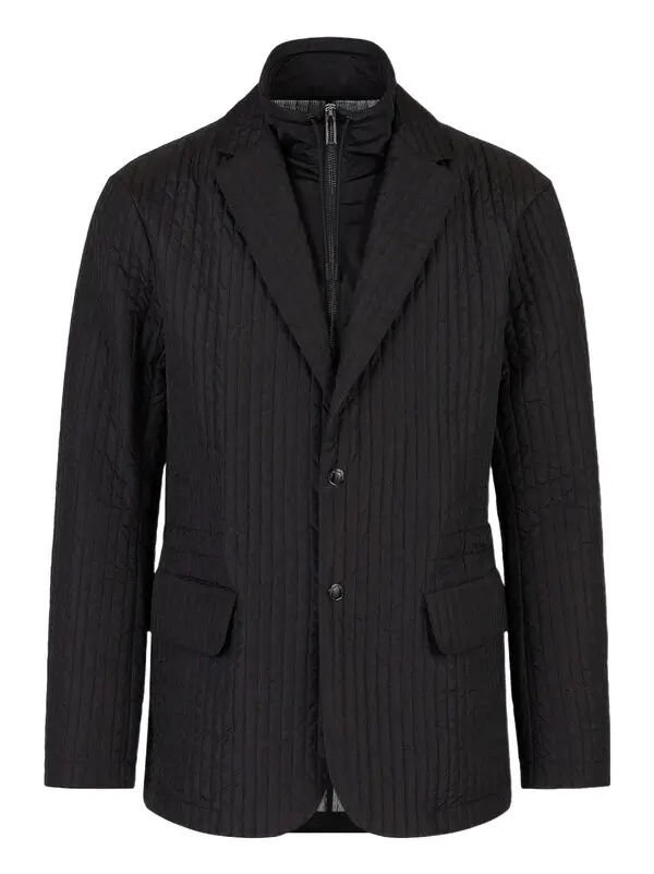 Emporio Armani Verticalquilted Blazer - Black