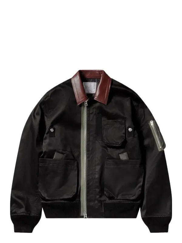 Sacai Collared Casual Jacket - Black